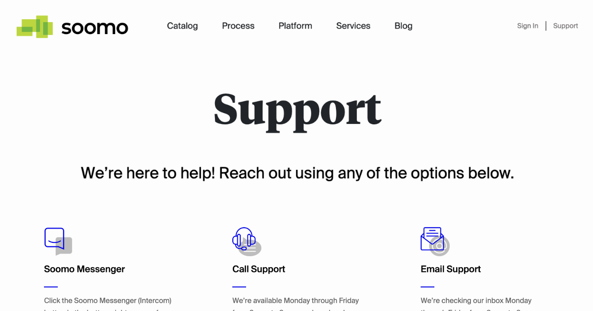 Support | Soomo Learning