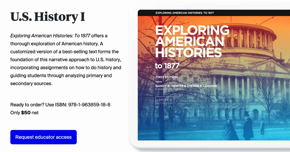 Exploring American Histories: To 1877 | Soomo Learning